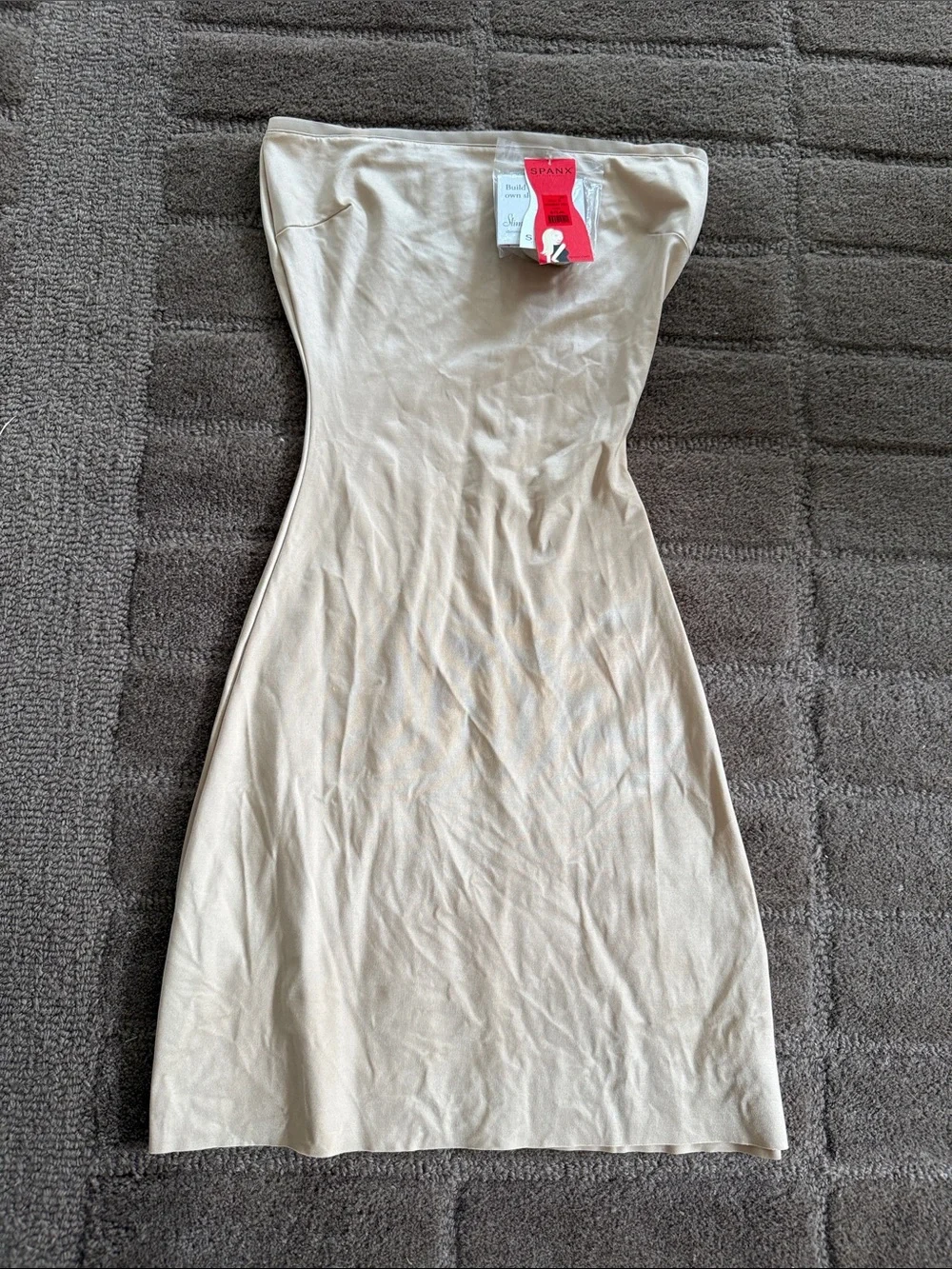 SPANX | Dresses | Spanx Strapless Seamless Shaping Dress In Nude | Poshmark